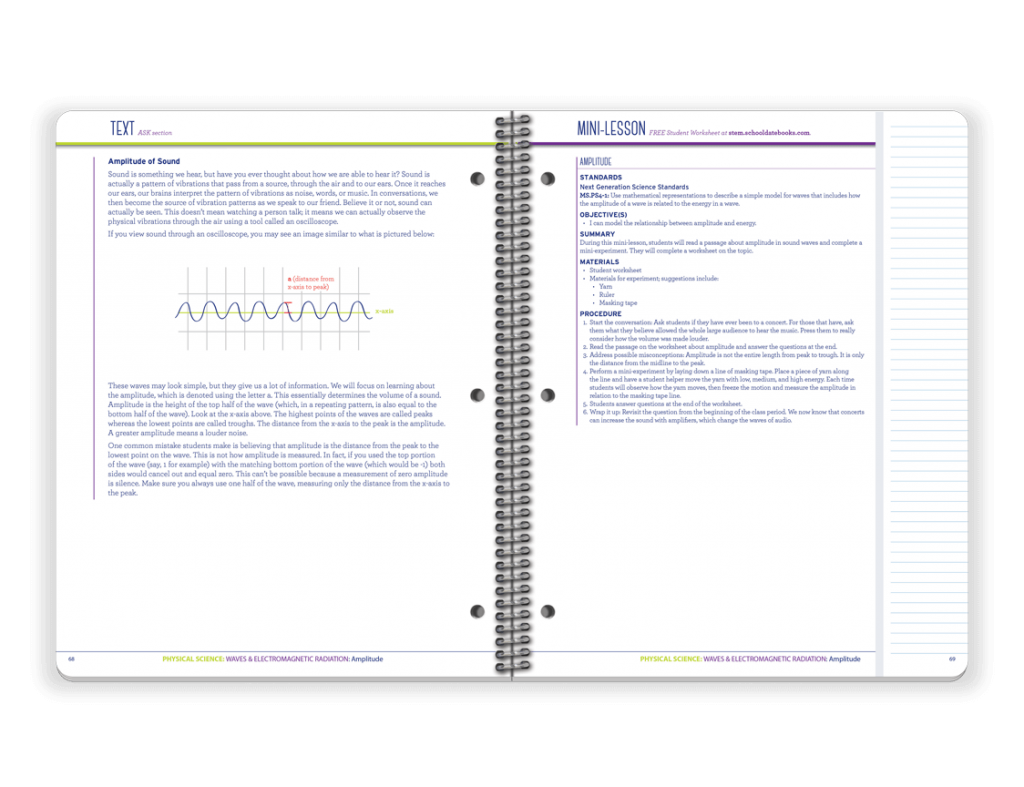 STEM lesson plan book