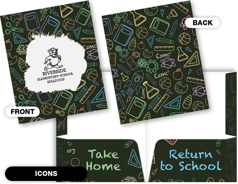 Personalized Folders - School Datebooks