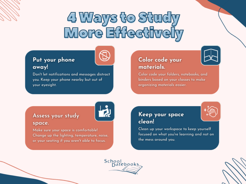 4 Ways to Study More Effectively - School Datebooks