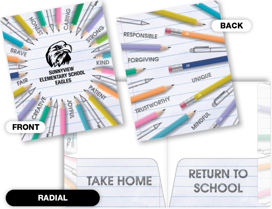 Personalized Folders - School Datebooks