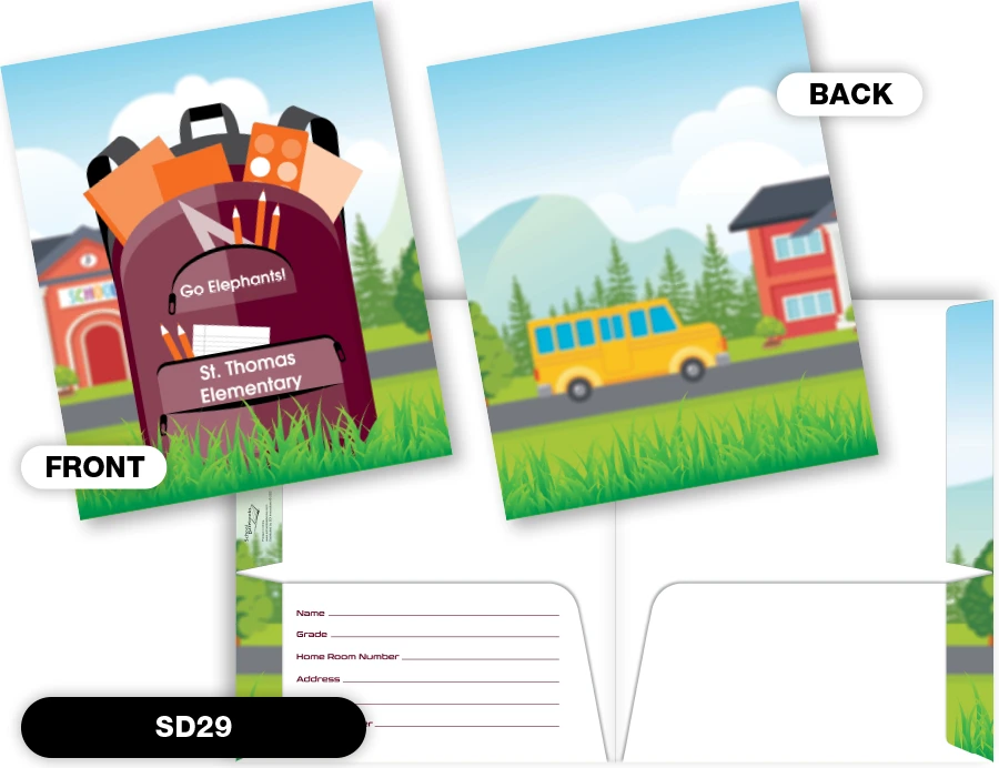 Custom Folders - School Datebooks