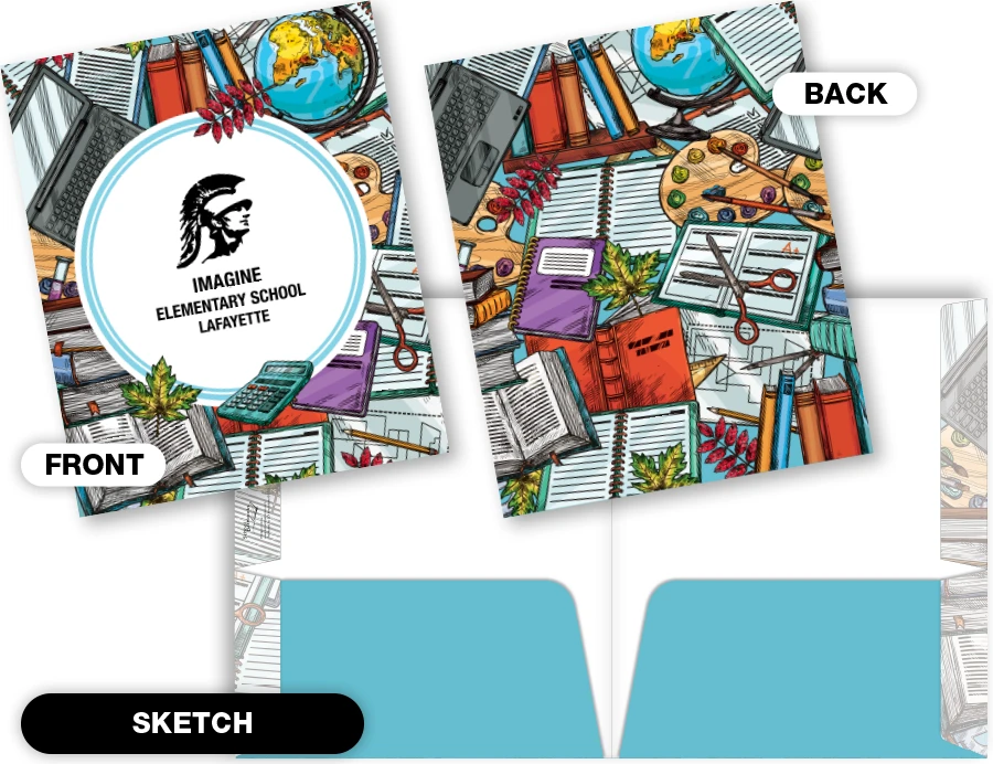 Personalized Folders - School Datebooks