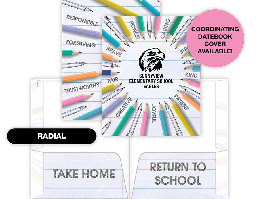 Personalized Folders - School Datebooks